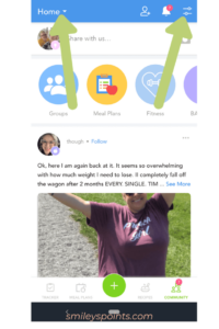 How to Use the Healthi formerly iTrackBites Community - Smileys Points
